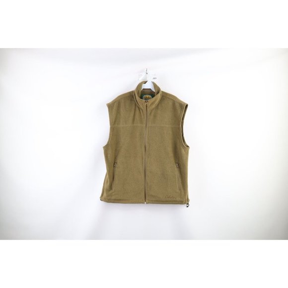 Cabela's | Jackets & Coats | Vintage Cabelas Mens Large Faded Spell Out Full Zip Fleece Vest ...